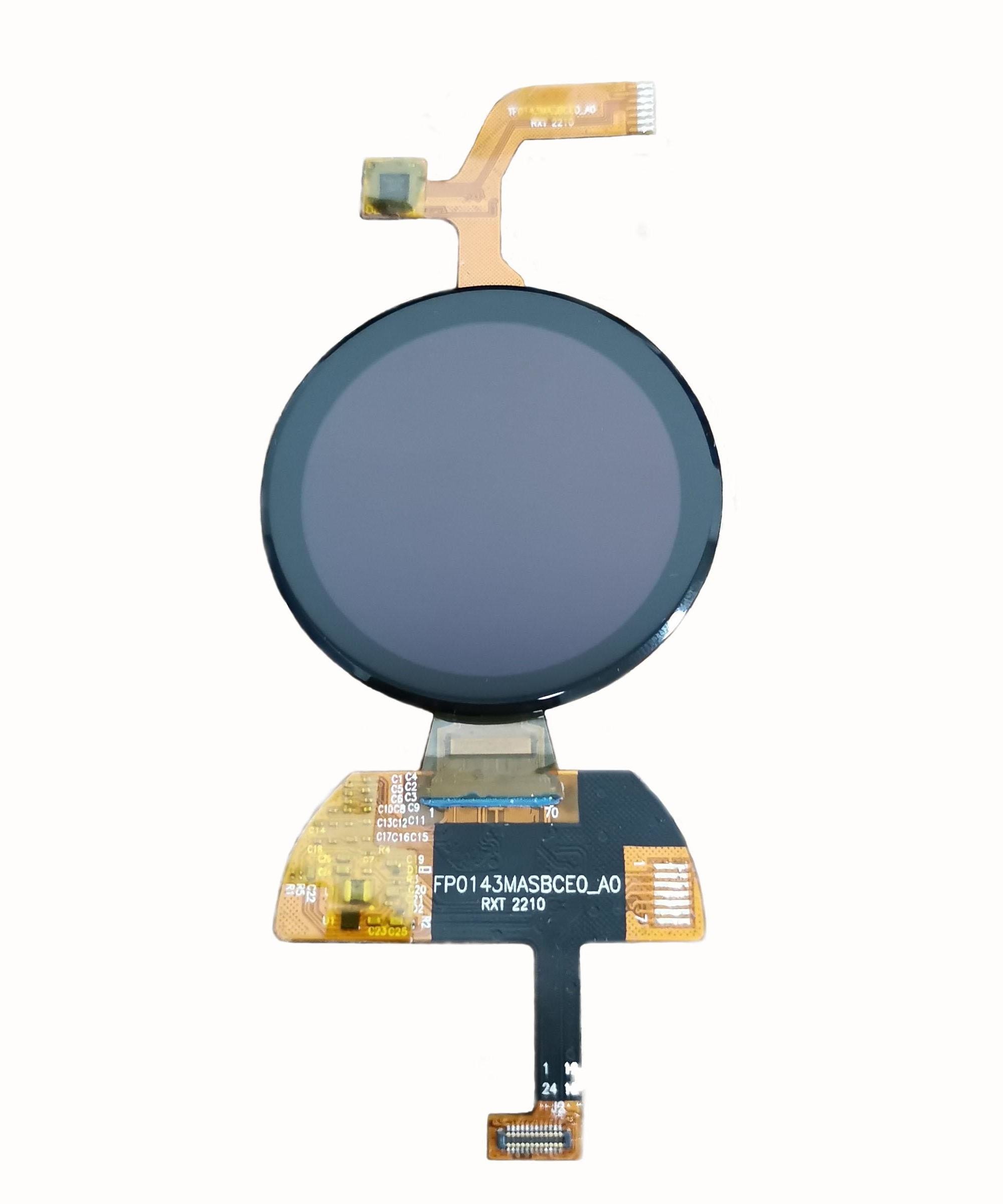 1.43 Inch Round Oled Screen, 466x466 Resolution , 24 Pin QSPI Interface 400 Cd/M2