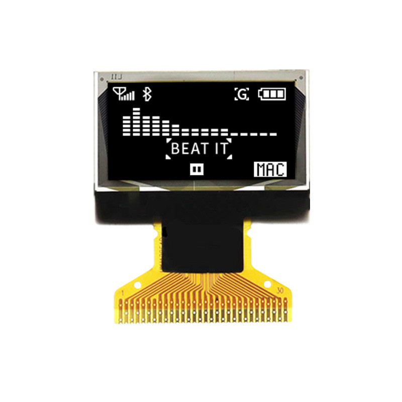 0.96 Inch PMOLED Display ,128x64 Resolution, 30pins 4 Wire SPI /I2C ...