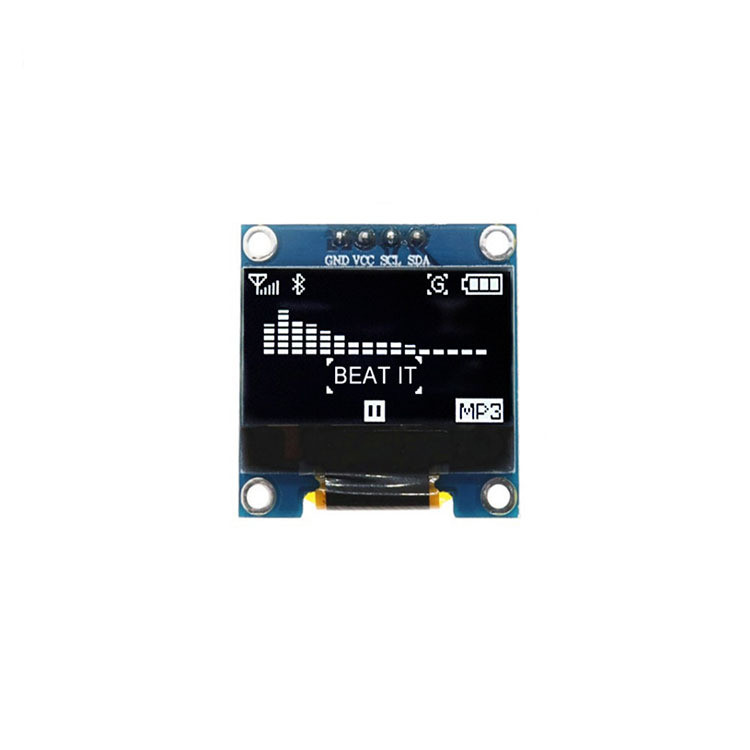 0.96 Inch PMOLED Module, With PCBA, 128x64 Resolution, I2C SPI ...
