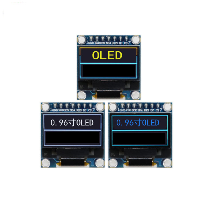 0.96 Inch PMOLED Module, With PCBA, 128x64 Resolution, I2C SPI ...