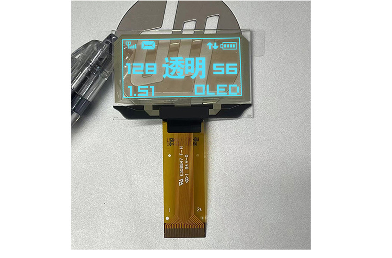 1.5 Inch Transparent Oled Display 128x64 Resolution 12 PINS 3/4 SPI I2C ...