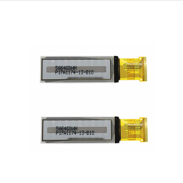 2.08 Inch PMOLED Display 256x64 Resolution 24 PINS 3/4 SPI I2C Interface