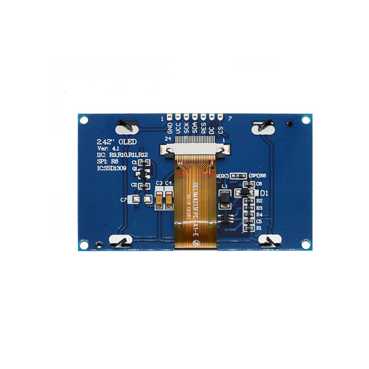 2.42 Inch PMOLED Display Module With PCBA, 128*64 Resolution, 7 PINS ...