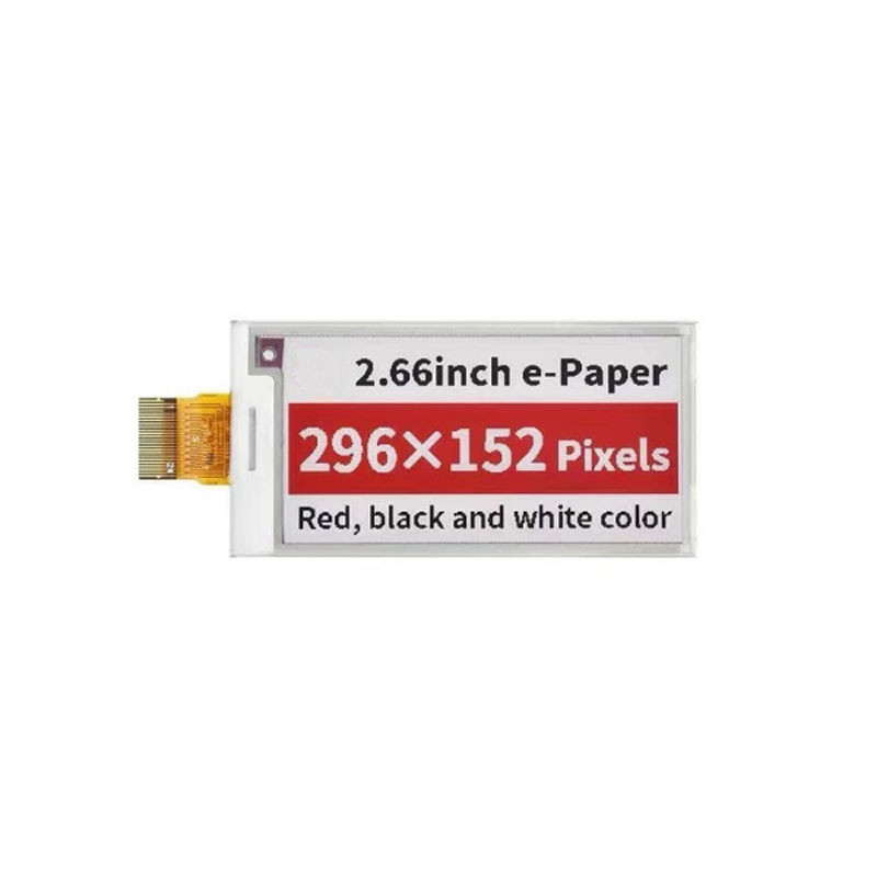 2.66 Inch Color E Paper Display , 296x152 Resolution, Wide View Angle ...