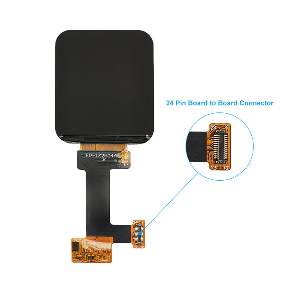 1.72 Inch LCD TFT Display Module, 356x400 High Resolution, 24 Pins QSPI Interface
