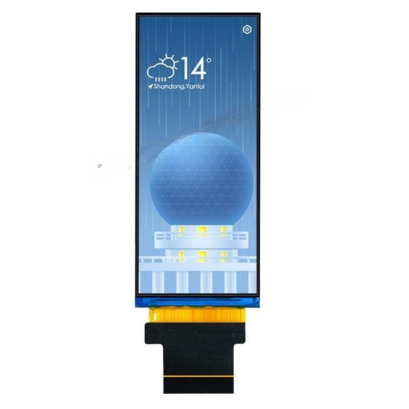 3.4 Inch Bar Type TFT Display， 412x960 Resolution ， 40 Pins RGB Interface 450cd/M2