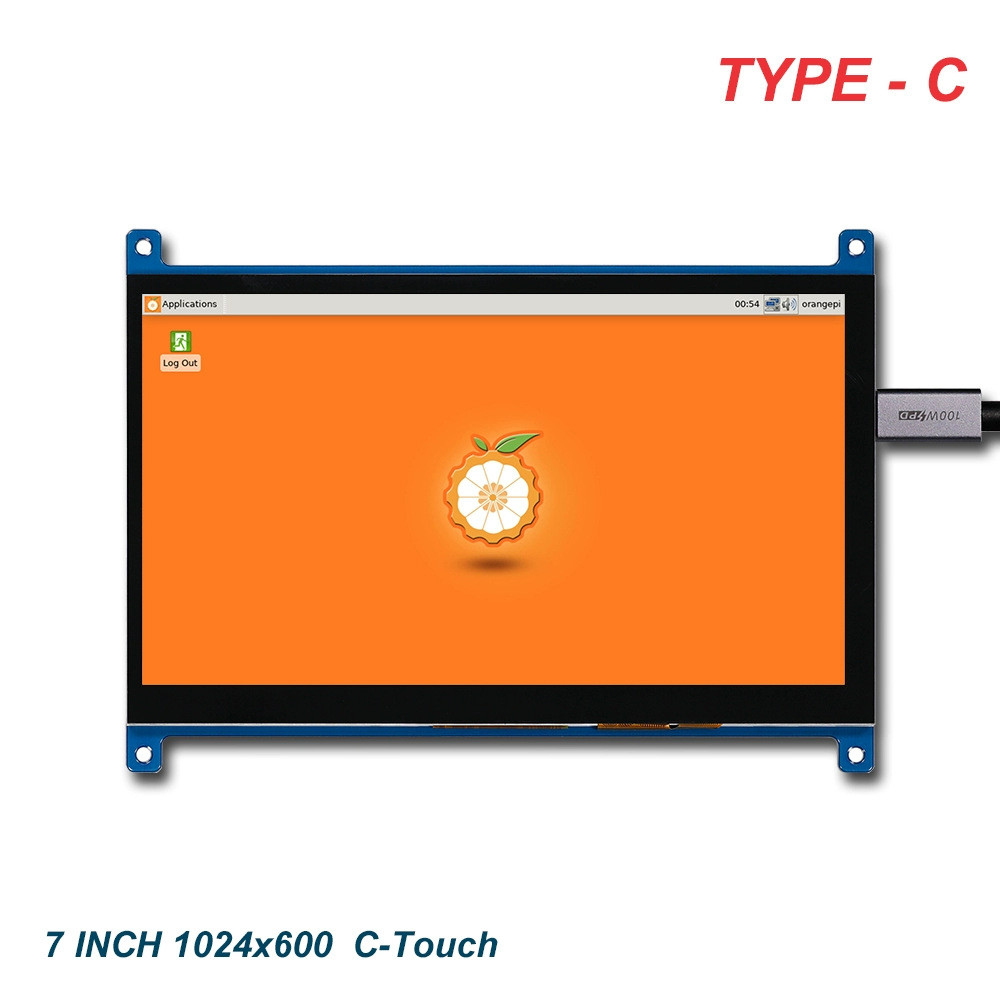 7 Inch TFT LCD Display Module, With PCBA TYPE-C Interface, 1024X600 ...