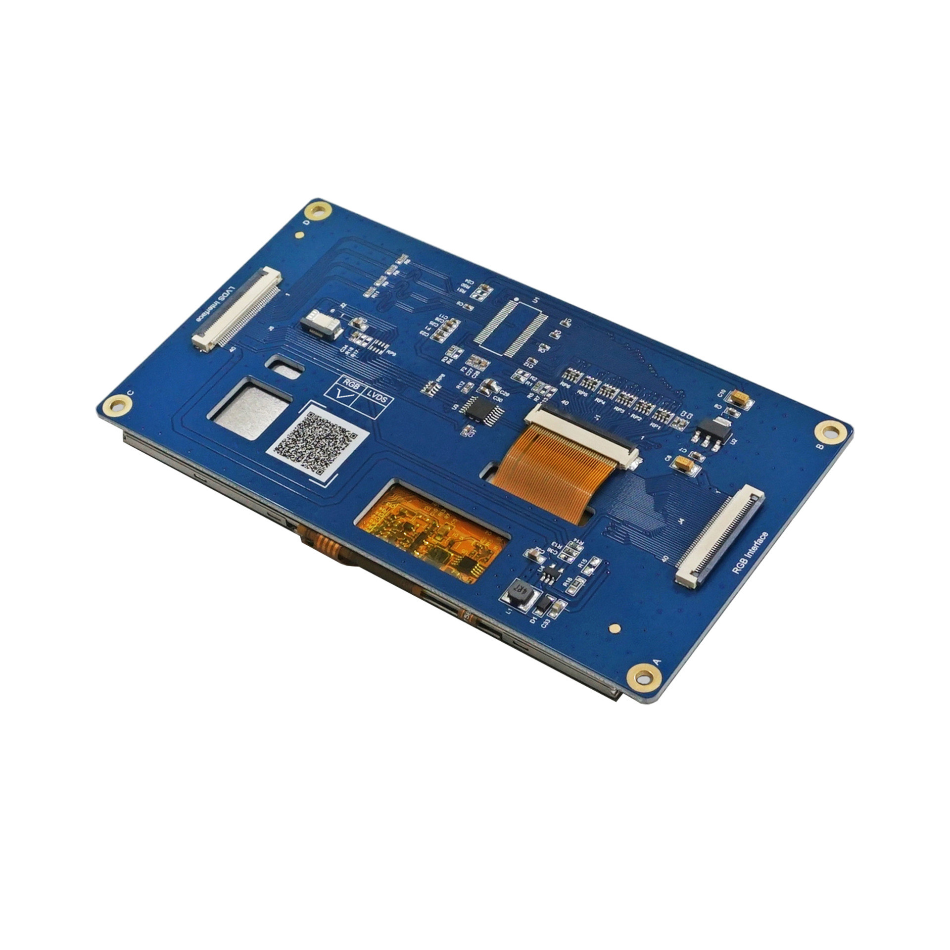 5 Inch LCD TFT Display Module With Touch Panel , SPI Interface, 800X480 Resolution, 400c/D