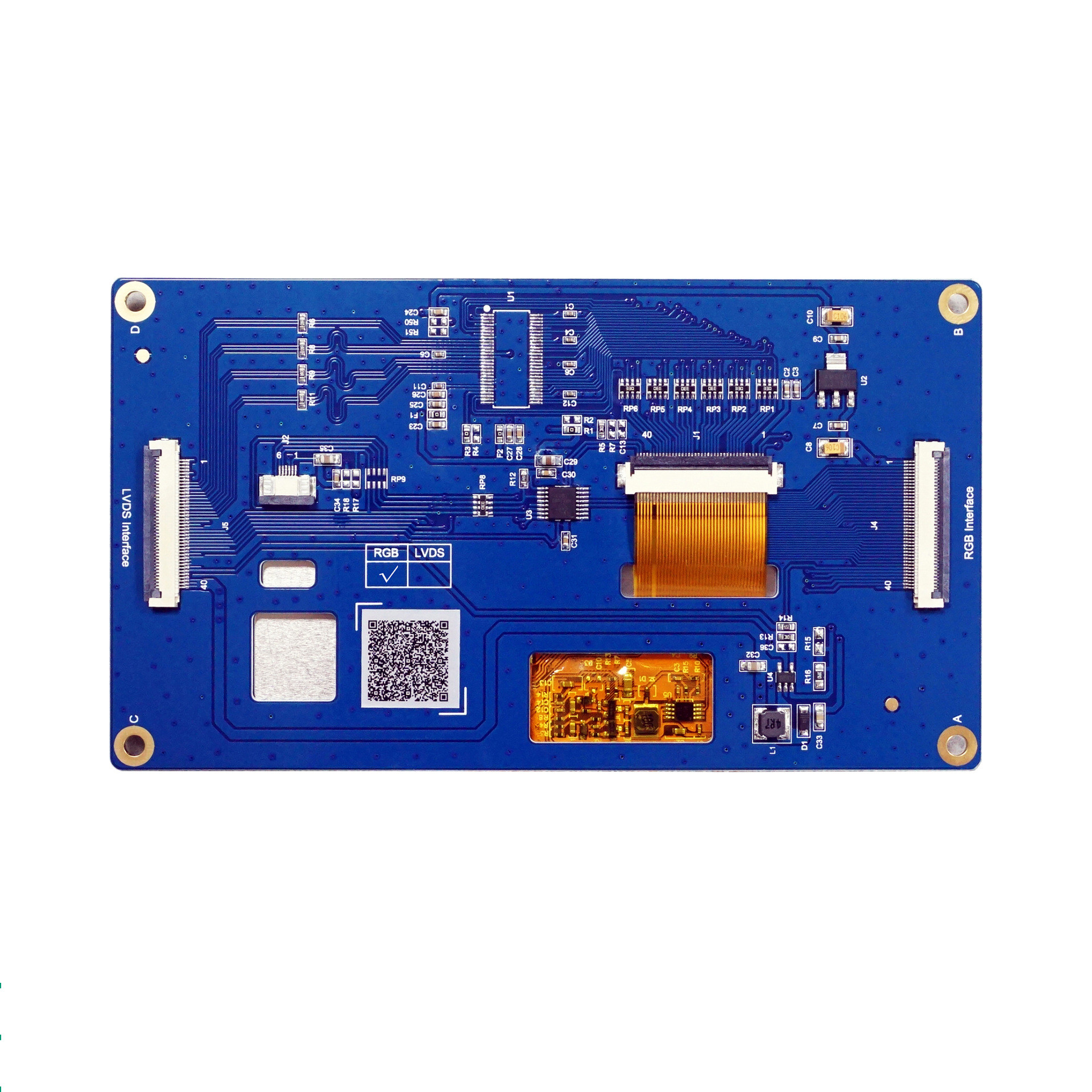 5 Inch TFT Display Module With PCBA And Touch Panel, SPI interface ...