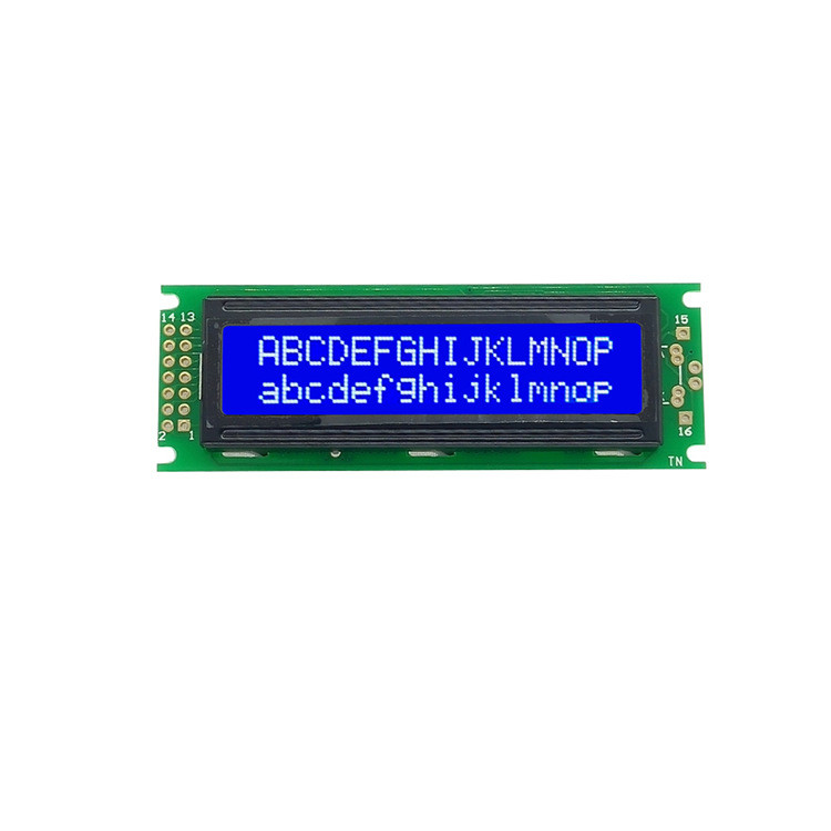 2.4 inch 16x2 Character LCD Module Display STN Yellow / Blue 1/64 duty ...