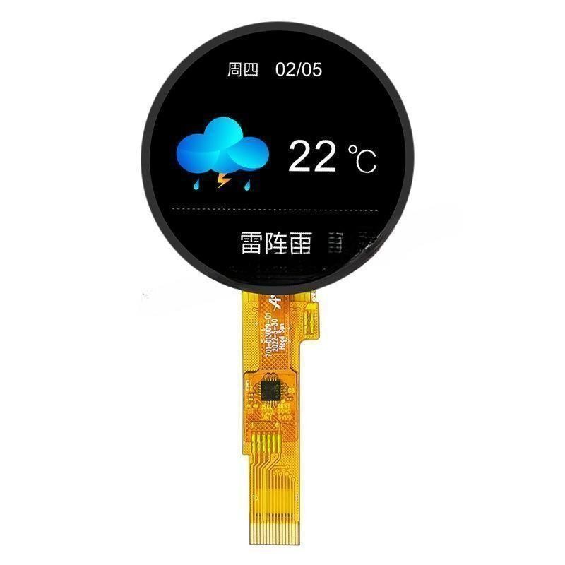 1.28 inch round tft display module with touch panel, 240x240 resolution ...