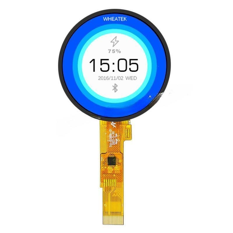 1.28 inch round tft display module with touch panel, 240x240 resolution ...
