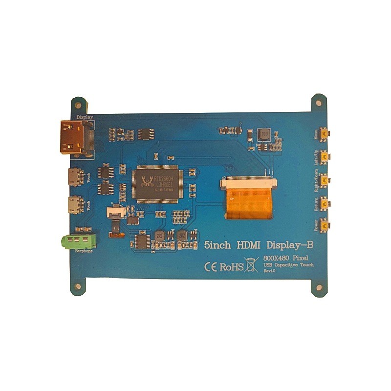 5 inch tft lcd display 800X480 resolution HDMI interface 500c/d driving ...