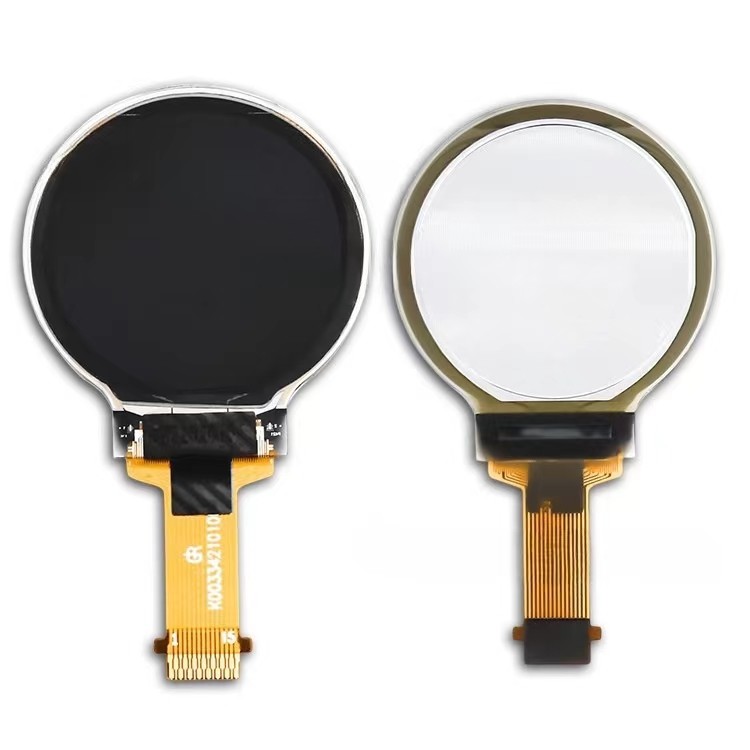 0.75inch 128x128 Round Oled Display Panel SSD1327 Small Oled Screen Connector 15pin SPI I2C Oled ...