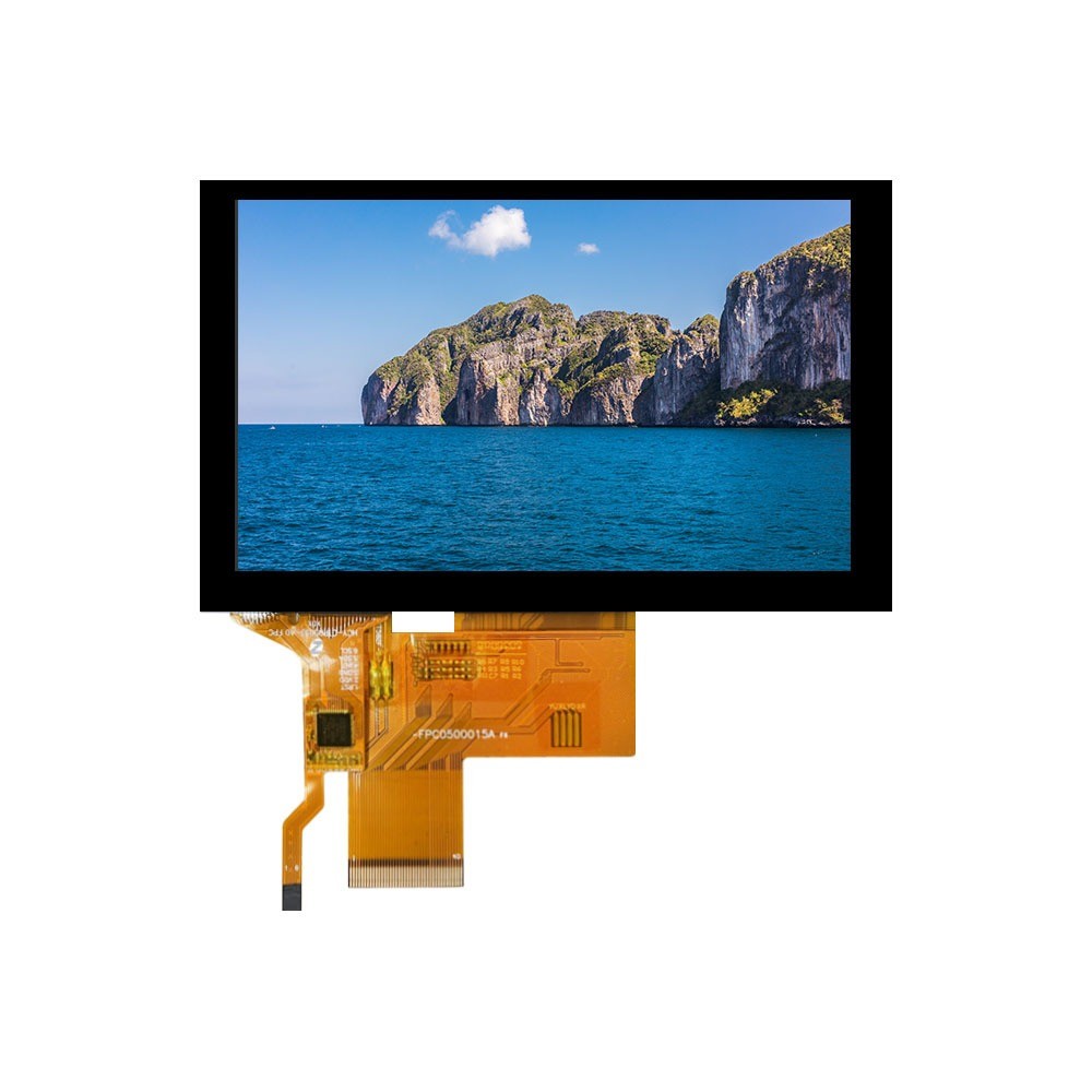 5 Inch 800*480 IPS LCD Sunlight Readable Touch Screen 40 PIN RGB High ...