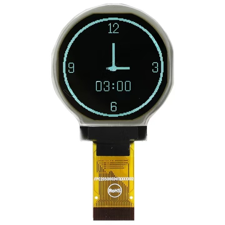 1.18 Inch Round OLED Display Panel 128x128 SPI I2C Small Oled Screen ...